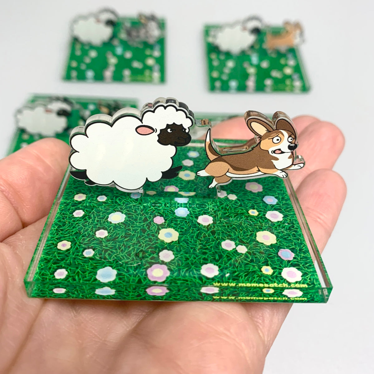 Sheep Corgi Herder Acrylic Standee – Momo Patch